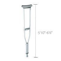 China Aluminum Elbow Crutch Adjustable Lightweight Portable Walking Aid 136kg Load for sale