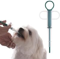 China Pet Pill Shooter Cat Dog Pill Dispenser Silicone Syringe 15cm 30g for sale