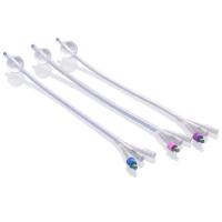 China Silicone Dog Urinary Catheter 24Fr Veterinary Medical Foley Tube for Pets for sale