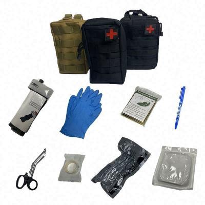 China Customizable Tactical Waterproof Nylon IFAK Medical Aid Bag 0.8 kg for sale