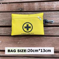China PU First Aid Waist Bag 21x14cm Travel Emergency Medical Kit Waterproof Custom for sale