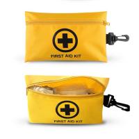 China PU First Aid Waist Bag 21x14cm Travel Emergency Medical Kit Waterproof Custom for sale