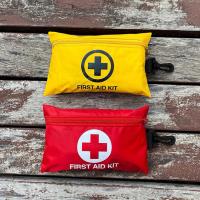 China PU First Aid Waist Bag 21x14cm Travel Emergency Medical Kit Waterproof Custom for sale