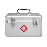 China Aluminum First Aid Kit Bag 35x22x18.5cm CE Certified Emergency Medical Equipment for Car Outdoor for sale