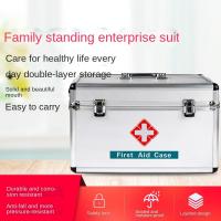 China Aluminum First Aid Kit Bag 35x22x18.5cm CE Certified Emergency Medical Equipment for Car Outdoor for sale