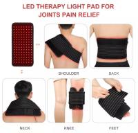 China Infrared Therapeutic Heating Pad 660nm 850nm LED Light Therapy Belt 120 LEDs 16W for sale