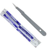 China ZOGEAR BD002 Dental Sterile Disposable Scalpel with Handle CE Certified Carbon Steel for sale