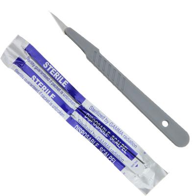 China ZOGEAR BD002 Dental Sterile Disposable Scalpel with Handle CE Certified Carbon Steel for sale
