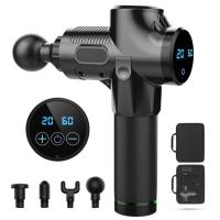 China LCD Screen Muscle Massage Gun 1800-3200rpm 30 Speed Percussion Massager for Deep Tissue Relief for sale