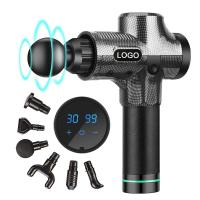 China LCD Screen Muscle Massage Gun 1800-3200rpm 30 Speed Percussion Massager for Deep Tissue Relief for sale