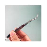 China Stainless Steel Thumb Operating Surgical Tweezers Serrated CE Certified Custom Size for sale