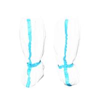 China Disposable Medical Isolation Shoe Cover 40cm PP CPE CE Certified for sale