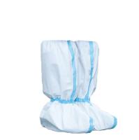 China Disposable Medical Isolation Shoe Cover 40cm PP CPE CE Certified for sale