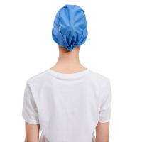 China Disposable Surgical Caps Nonwoven Double Elastic Scrub Caps CE Certified OEM Size for sale