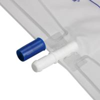 China Disposable Medical Urine Collection Bag 1500ml 2000ml with T Valve CE ISO for sale