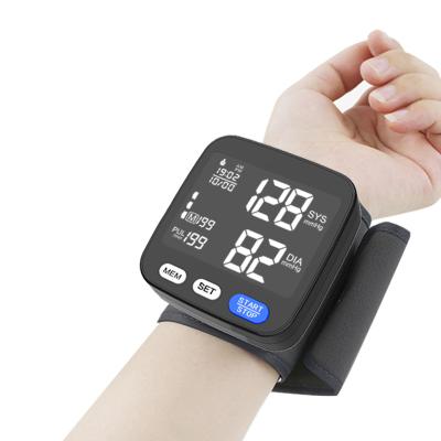 China Digital Wrist Blood Pressure Monitor CE ISO 2x90 Memory LCD Screen Automatic BP Machine for sale