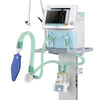 China Medical Ventilator Breathing Machine 220V 12 Ventilation Modes ICU Respiratory Support for sale