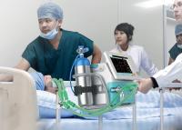 China Medical Ventilator Breathing Machine 220V 12 Ventilation Modes ICU Respiratory Support for sale