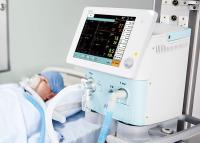 China Medical Ventilator Breathing Machine 220V 12 Ventilation Modes ICU Respiratory Support for sale