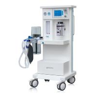 China 1500ml Breathing Circuit Anesthesia Machine Trolley Instrument 60 CmH2O SIMV for sale