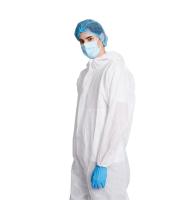 China Disposable PE Protective Clothing PPE Kit 180cm Non Sterile Medical Coverall for sale