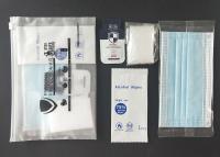China Disposable Polypropylene PPE Travel Kit 3 Ply Mask Gloves Wipes Non Woven Ergonomic for sale