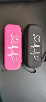China Portable Hard Stethoscope Case EVA PU 28x11x6 cm Black Pink for sale