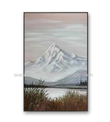 China Handpainted Mountains Oil Painting Modern Landscape Canvas With Romantic Brushstrok for sale