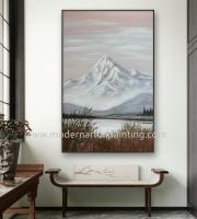 China Handpainted Mountains Oil Painting Modern Landscape Canvas With Romantic Brushstrok for sale