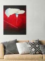 China Hand Painted Abstract Floral Oil Painting Unframed Large Modern Flower Wall Art Handmade on Canvas for Sofa Decor for sale