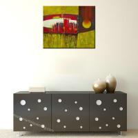 China 100% Hand Painted Abstract Colorful Oil Painting on Canvas Hot Modern Landscape Wall Art for Entrance Home Decoration for sale