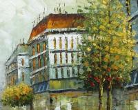 China Classic Style 100% Hand - Made Contemporary Paris Oil Painting Flexible Neo for sale