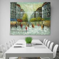 China Classic Style 100% Hand - Made Contemporary Paris Oil Painting Flexible Neo for sale