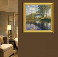 China Franmed Claude Monet River Paintings , Nature Landscape Painting Canvas for sale