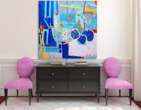 China Abstract Still Life Oil Painting , Contemporary Fruit Oil Painting For Home Decoration for sale