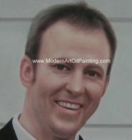 China Canvas Custom Oil Painting Portraits From Photographs Hand Painted Wedding Portraits for sale