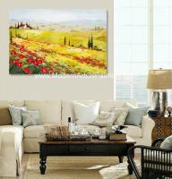 China Decorative Scenery Tuscany Painting Acrylic Hand Painted Modern Art Painting for sale