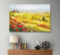 China Decorative Scenery Tuscany Painting Acrylic Hand Painted Modern Art Painting for sale