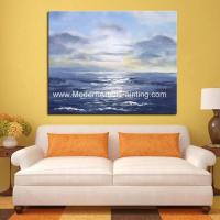 China Modern Wall Art Paintings , Seascape Oil Paintings Non - Toxic  For House Ornament for sale