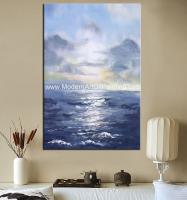 China Modern Wall Art Paintings , Seascape Oil Paintings Non - Toxic  For House Ornament for sale
