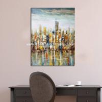 China Contemporary Oil Paintings , Professional Modern Cityscape  Wall Canvas Paintingon for sale