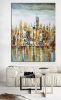 China Contemporary Oil Paintings , Professional Modern Cityscape  Wall Canvas Paintingon for sale