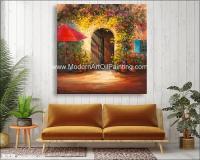 China Hand Painted Modern Art Oil Painting , Modern Scenery Painting On Canvas for sale