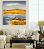China Palette Knife Abstract scenery painting on Canvas for Interior Decor H 50 cm × W 60 cm for sale