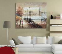 China Colorful Impressionist Painting Paris Street  Landscape Palette Knife Jane Style for sale