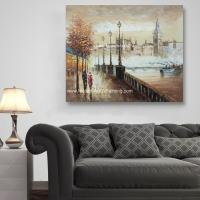 China Colorful Impressionist Painting Paris Street  Landscape Palette Knife Jane Style for sale