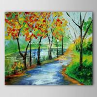 China Bright Landscape Abstract Modern Art Oil Painting For Neo - Classic Style Spaces for sale