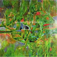 China Landscape Abstract Modern Art Oil Painting 100% Hand - Painted Gift For A Festival for sale