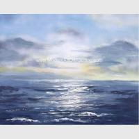 China Modern Wall Art Paintings , Seascape Oil Paintings Non - Toxic  For House Ornament for sale