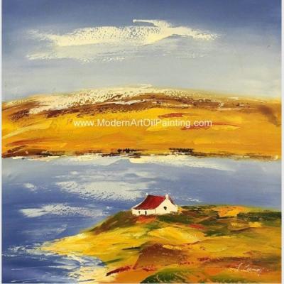 China Palette Knife Abstract scenery painting on Canvas for Interior Decor H 50 cm × W 60 cm for sale